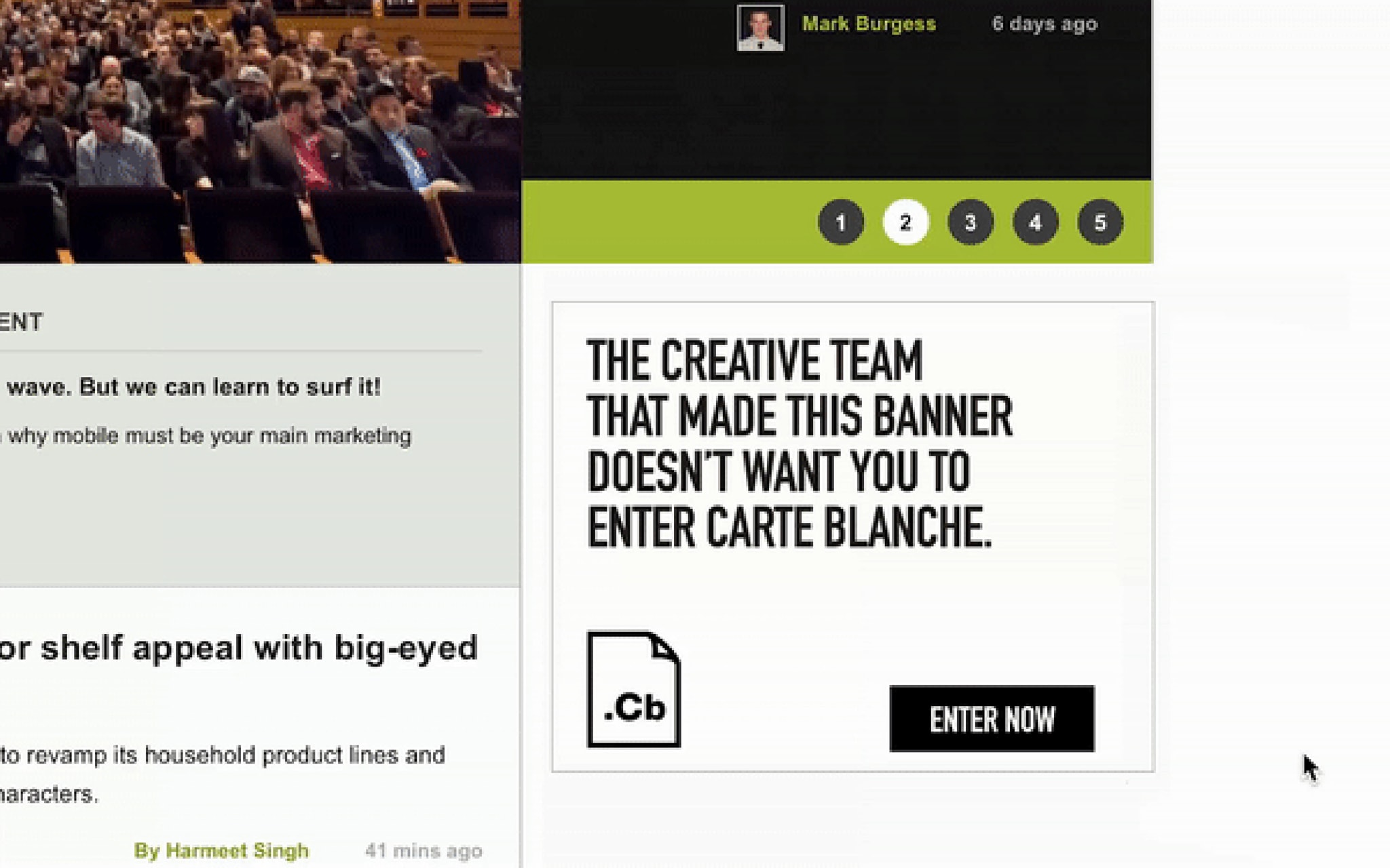 Un-clickable banner | The ADCC